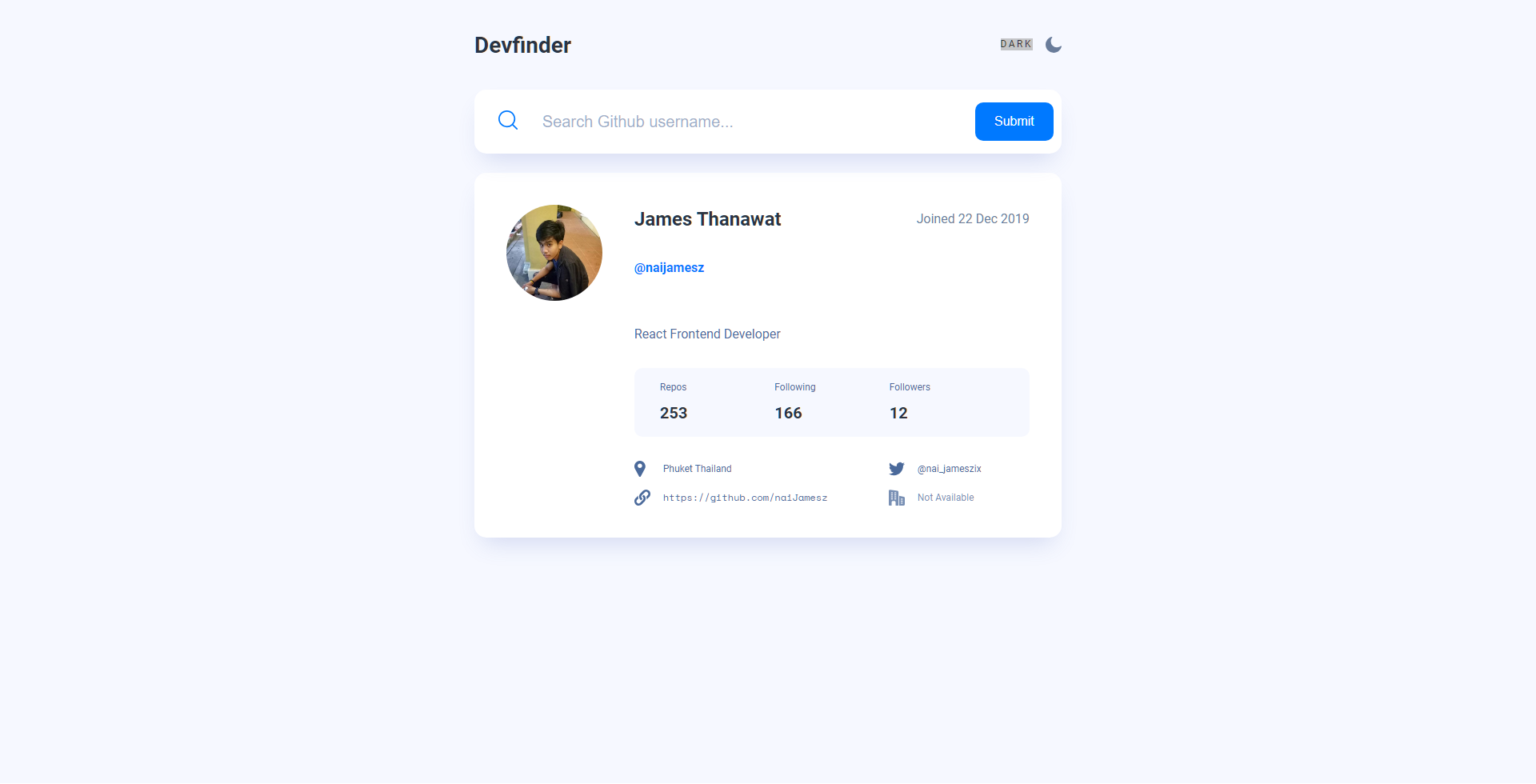 GitHub - naijamesz/github-finder