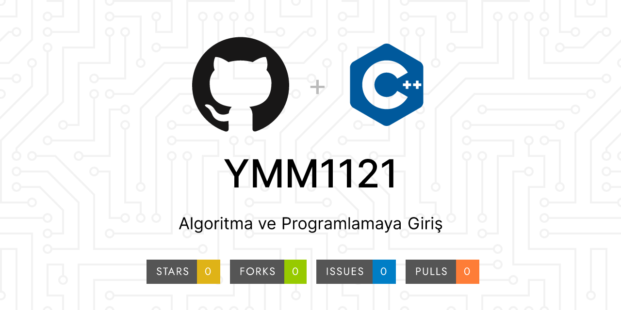 GitHub - BANU-SoftwareEngineering/YMM1121TEMP: Algoritma ve Programlamaya Giriş