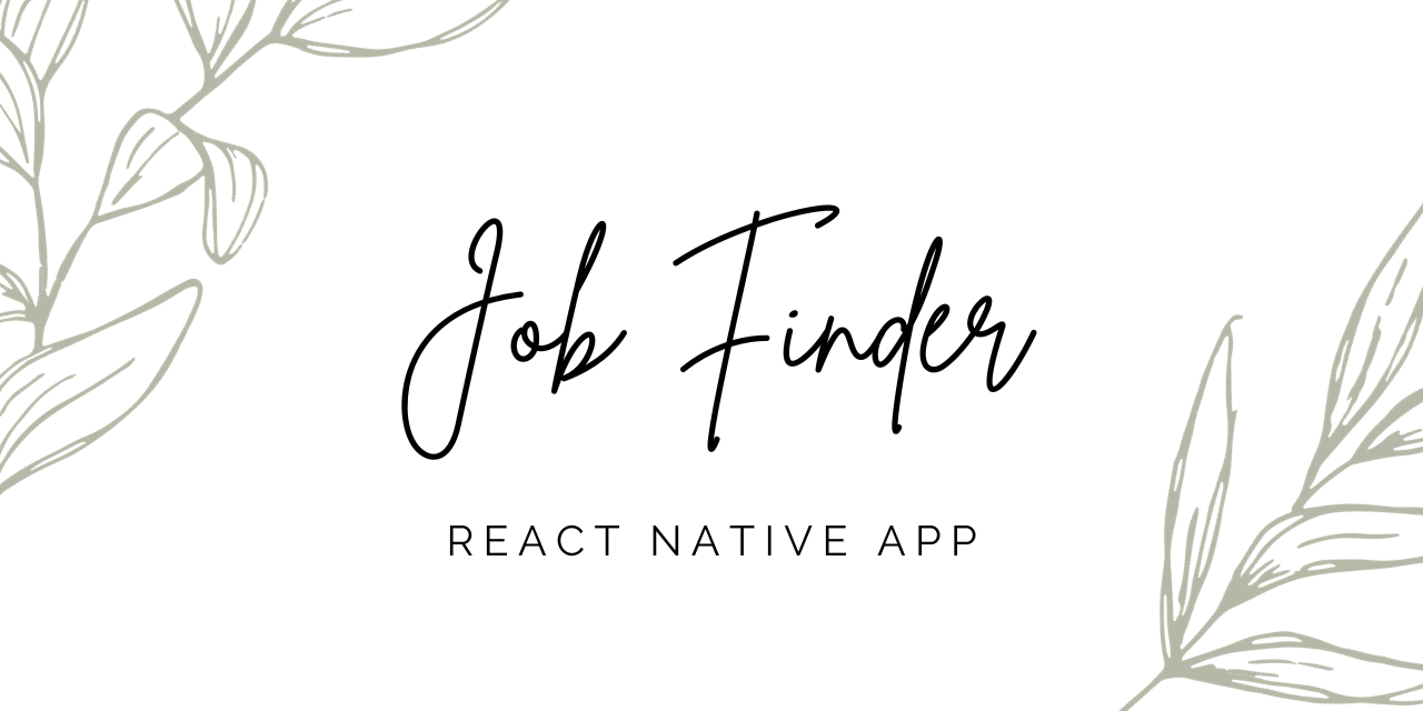 GitHub - rudra016/JobFinder-ReactNative-App: Effortlessly explore a ...