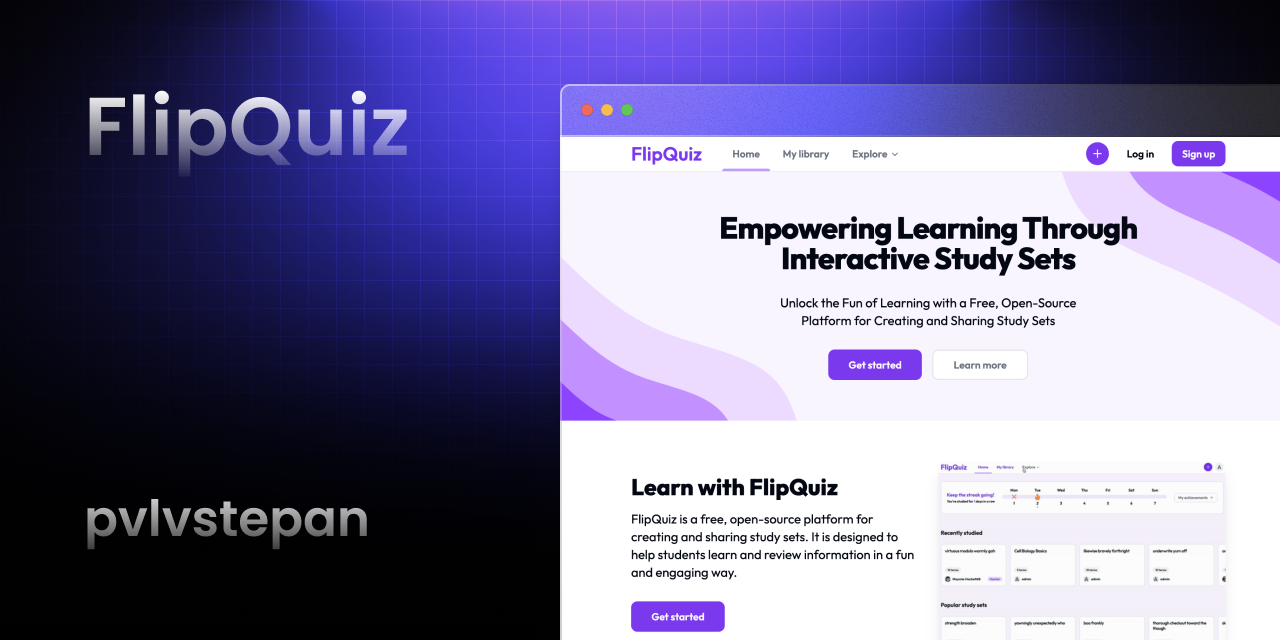 GitHub - pvlvstepan/flipquiz: Revolutionizing online education through gamified learning ...