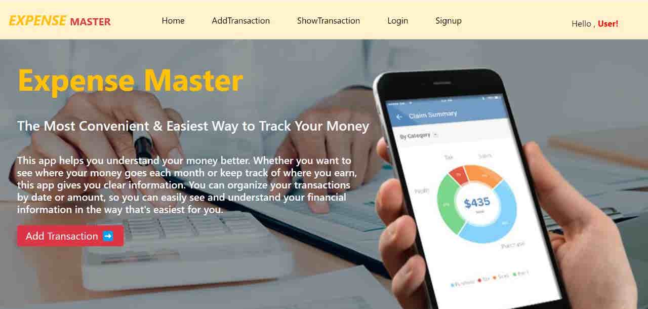 GitHub - achaltelmasre/expense-master: Expense project is a web ...