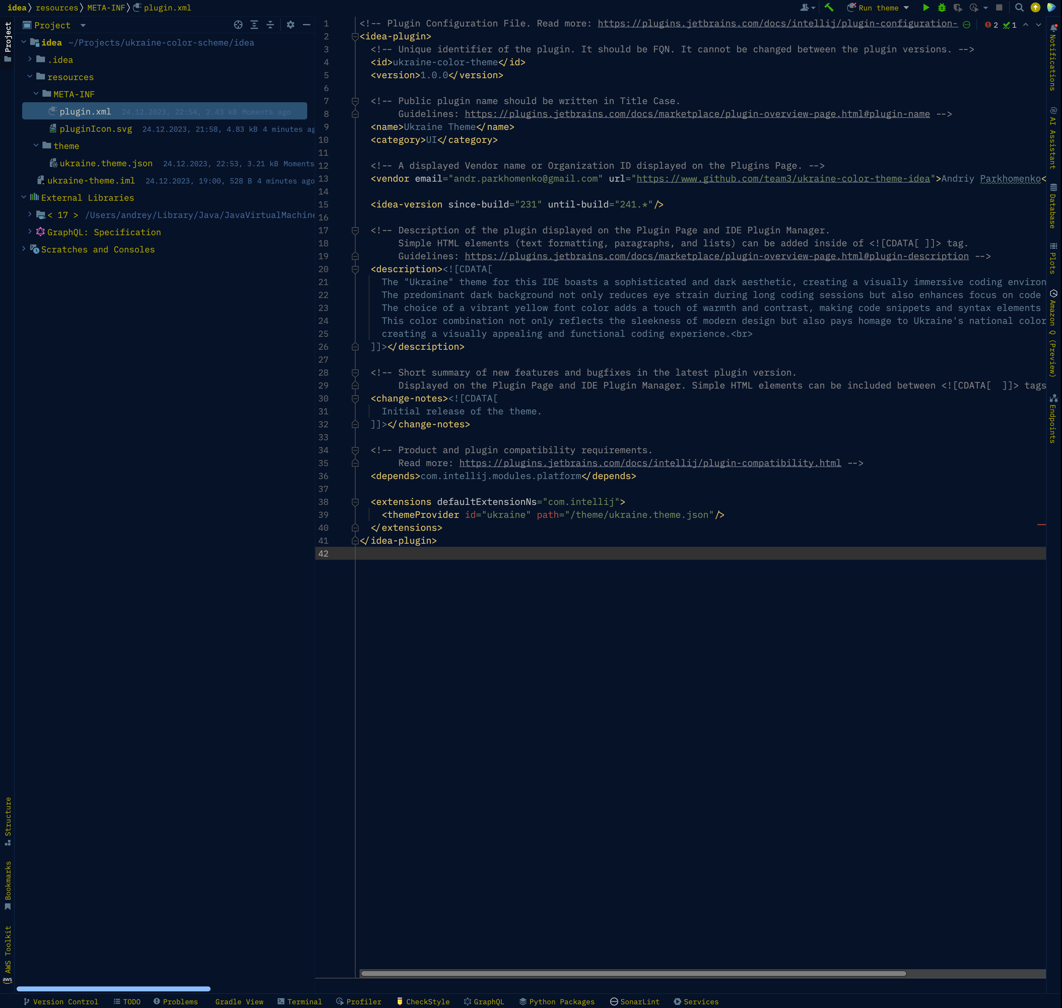 GitHub - team3/ukraine-color-theme-idea