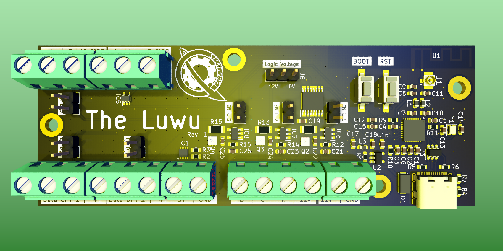 GitHub - SirBramble/The-Luwu: ESP 32 Board for RGB LED integration in to Home assistant