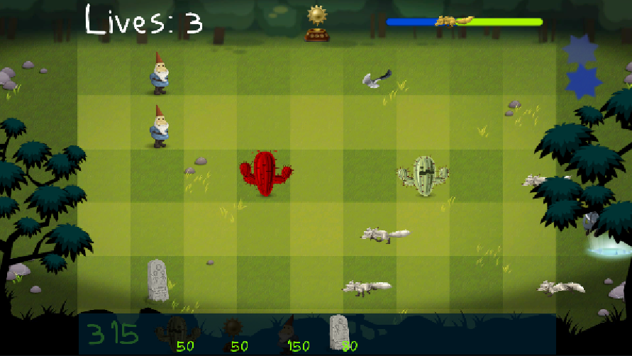 GitHub - aarib-sami/glitch-garden: A 2-D Plants vs Zombies remake in Unity using C#.