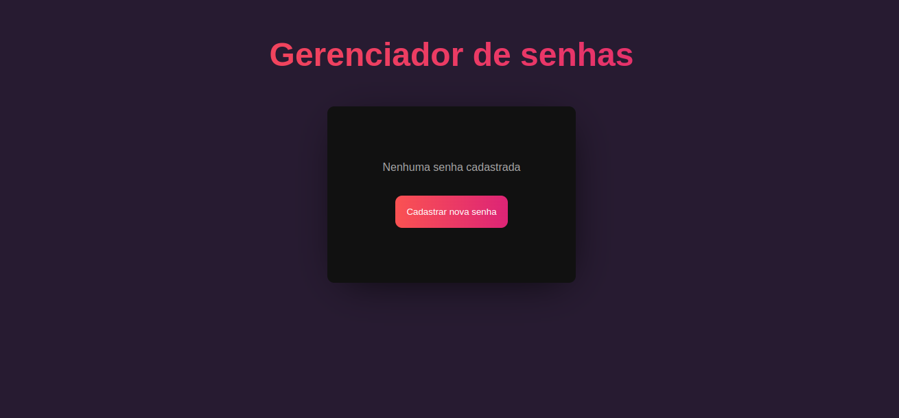 GitHub - thercistenesPereira/password: 🔐 Gerenciador de senha com React JS