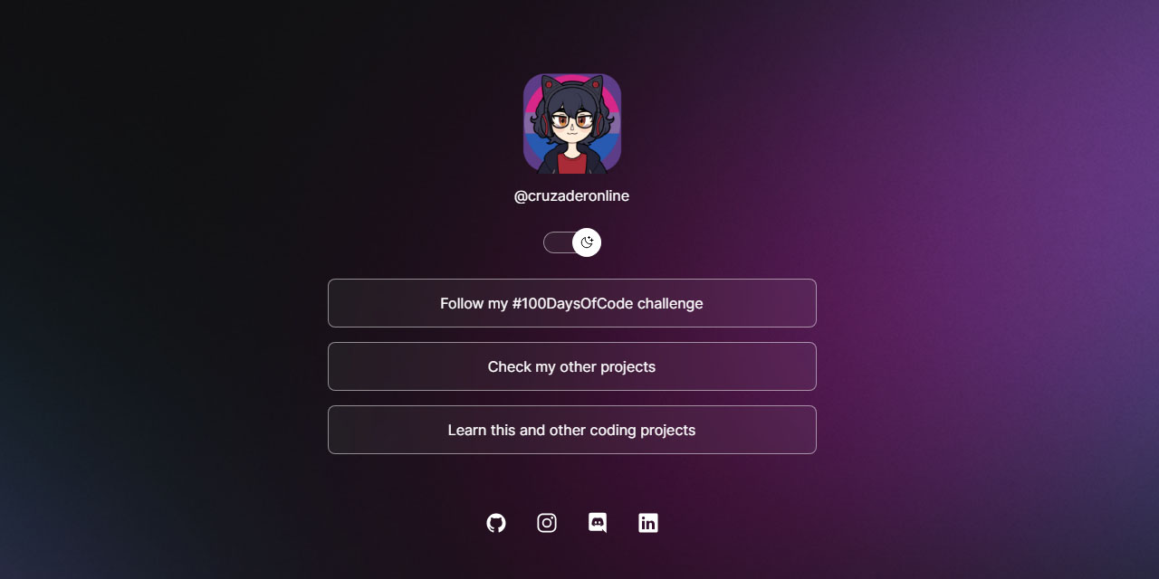 GitHub - CruzaderOnline/discover-devlinks: Curso Discover da Rocketseat