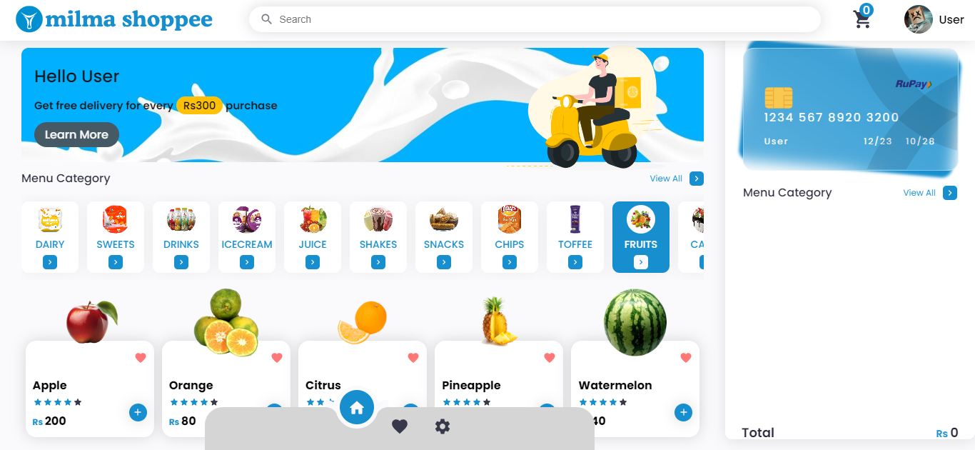 GitHub - skrilloscr/Milma-Shoppee-React-App: An online shopping platform of a milma franchise ...