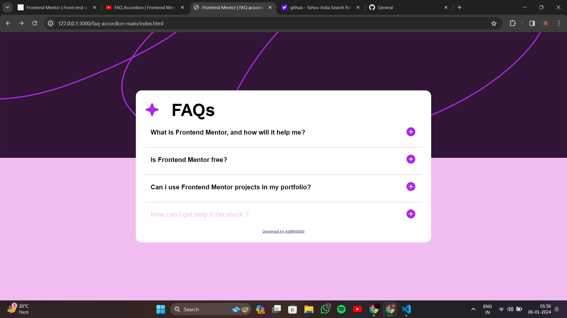 Github Ksbr0000 Faq Accordion A Practice Problem From Front End Mentor