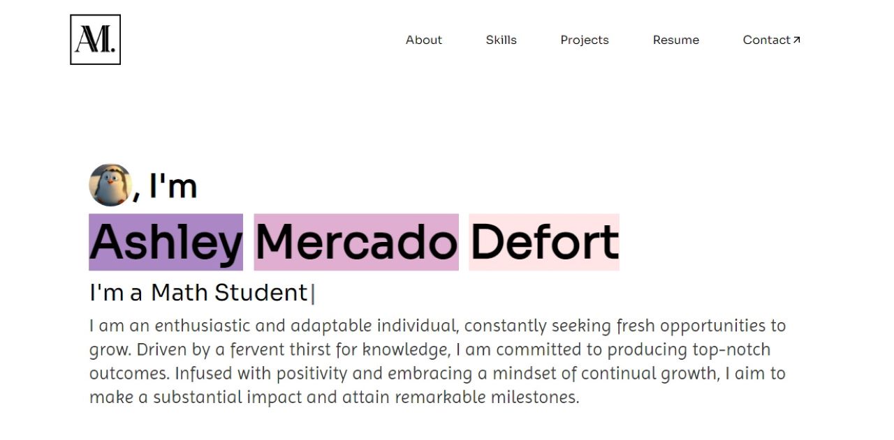 GitHub - AshleyDefort/ashleydefort.github.io: My portfolio website.