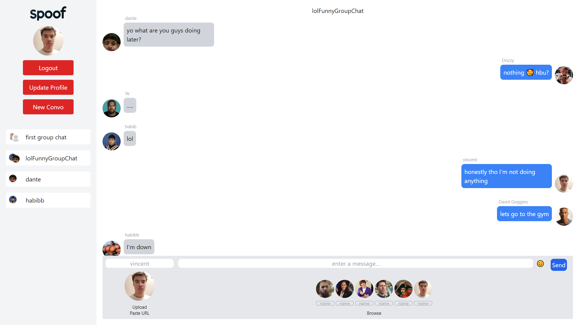 GitHub - vincentostrowski/spoof-chat