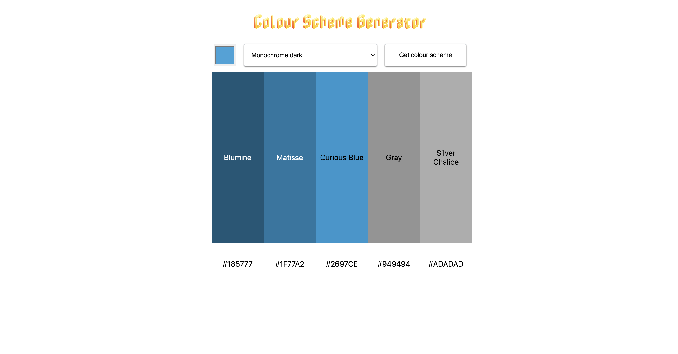 GitHub - mchlol/colour-schemes: solo project for Scrimba Working With ...