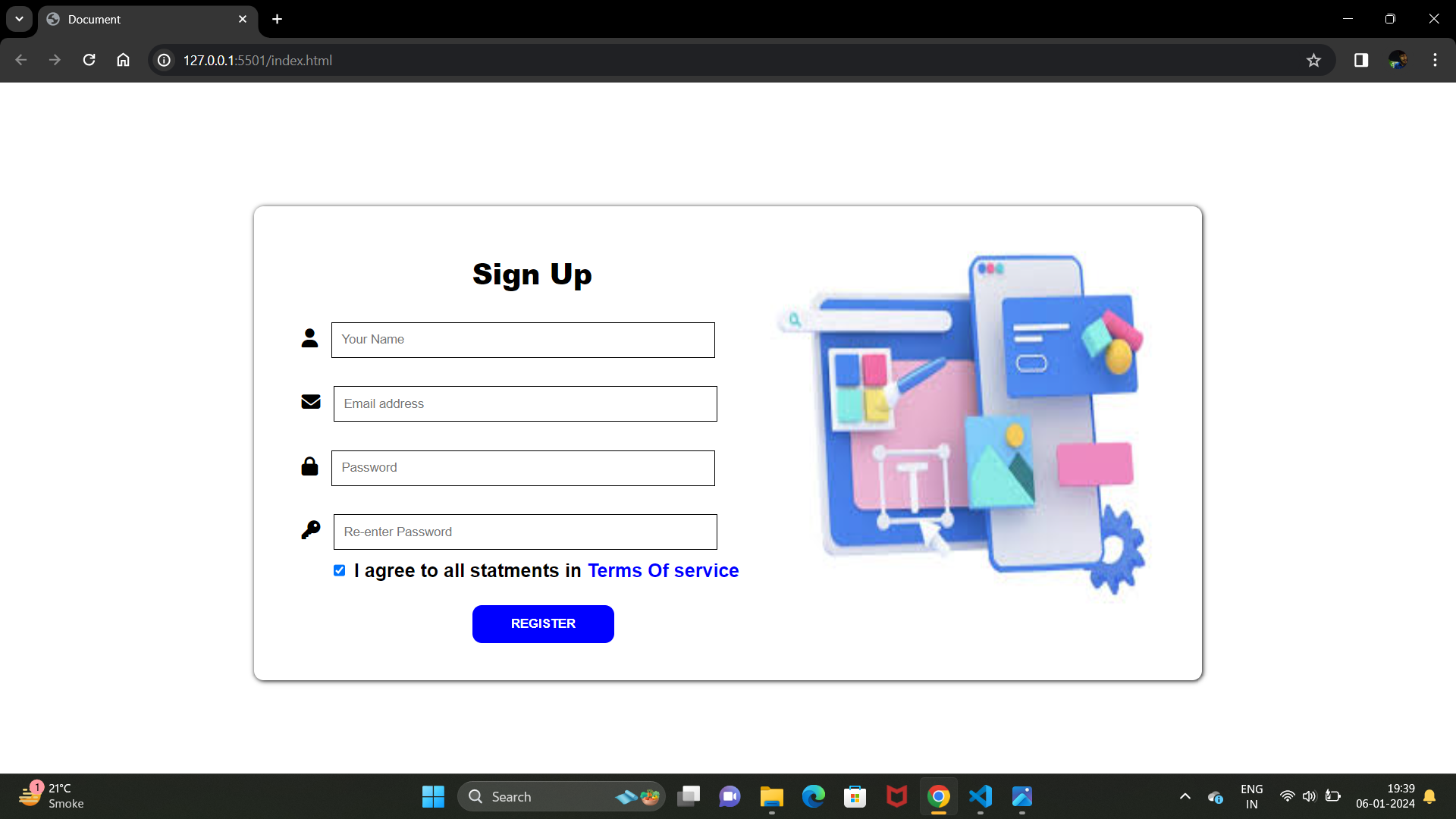 GitHub - Kingsman119/Sign-Up-Page: Sign Up Page Design
