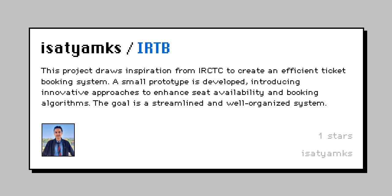 GitHub - isatyamks/Railway-Ticket-Booking-System: A small prototype is ...