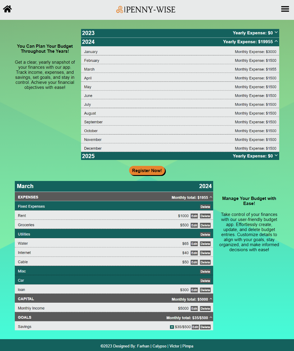 GitHub - FarhanDS-92/penny-wise: Take your budget to the next level! Highly customizable budget ...