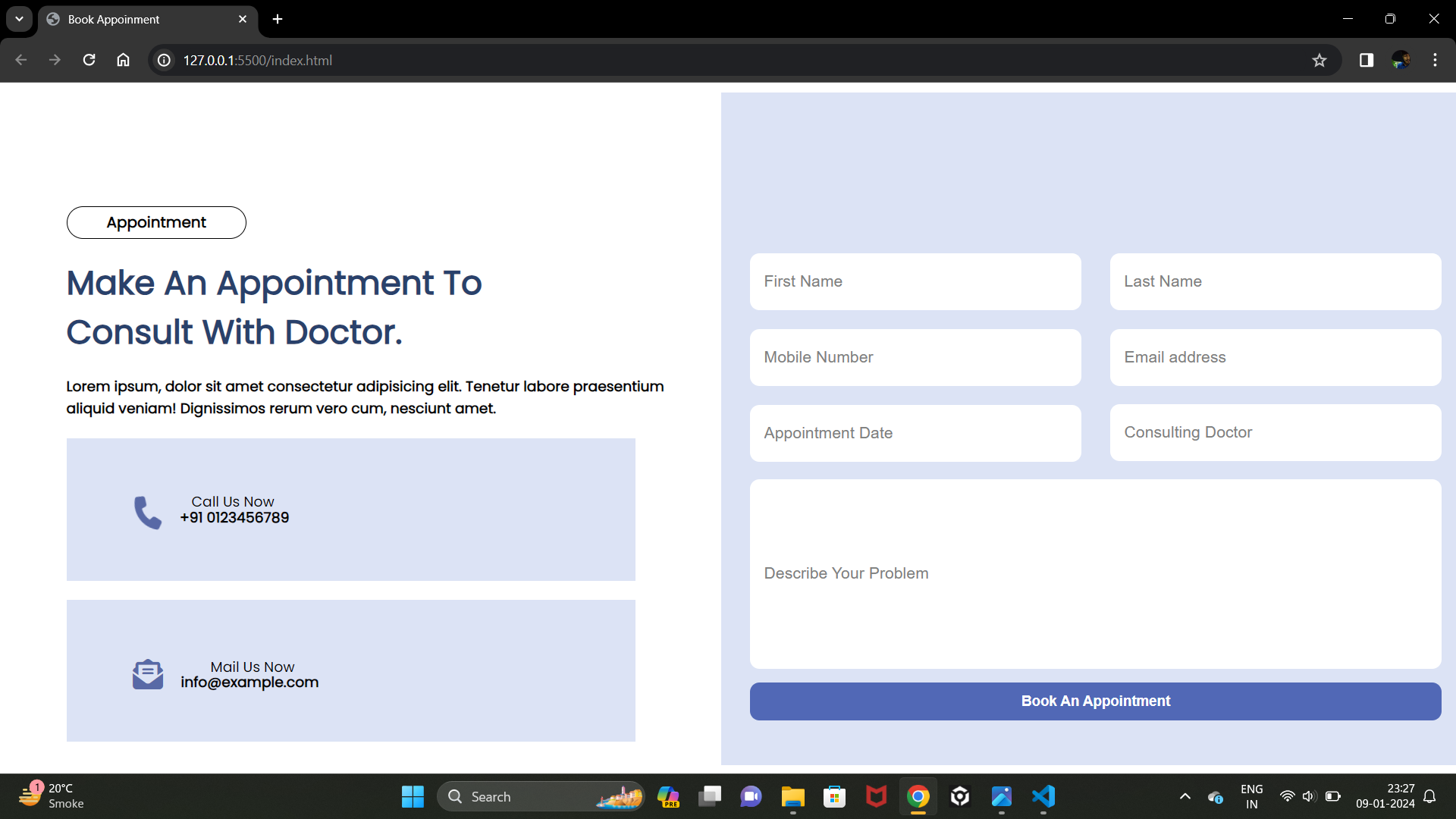 GitHub - Kingsman119/Doc-Appointment-Page: Book Doctor Appointment Page Design
