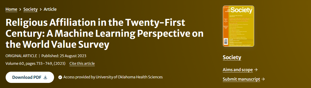 GitHub - ElahehJafarigol/World-Value-Survey-Analysis: Religious Affiliation in the Twenty-First ...