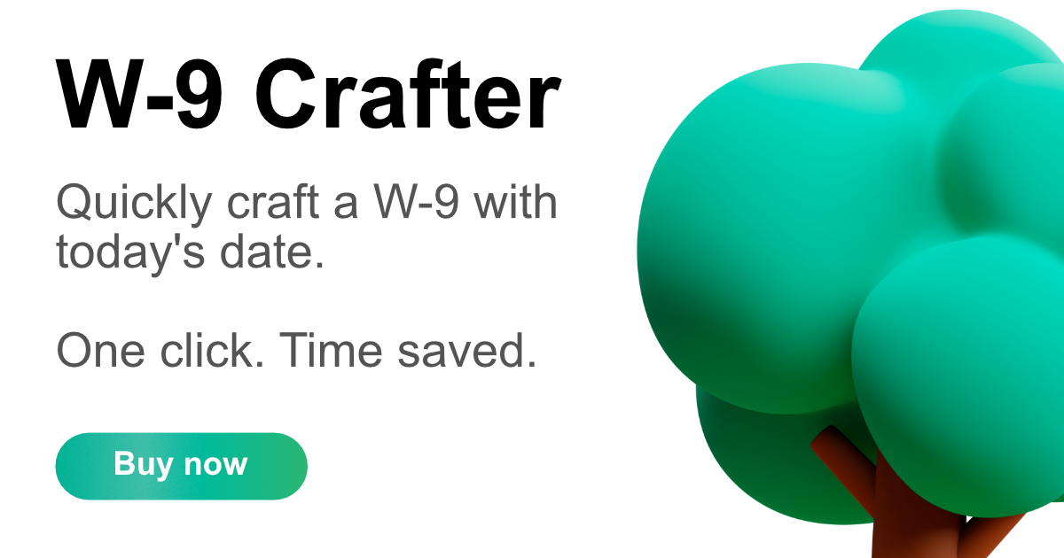 Github Cassidoo W9 Crafter A Little Thing To Make Repeatedly Giving W 9 Forms To People Easier