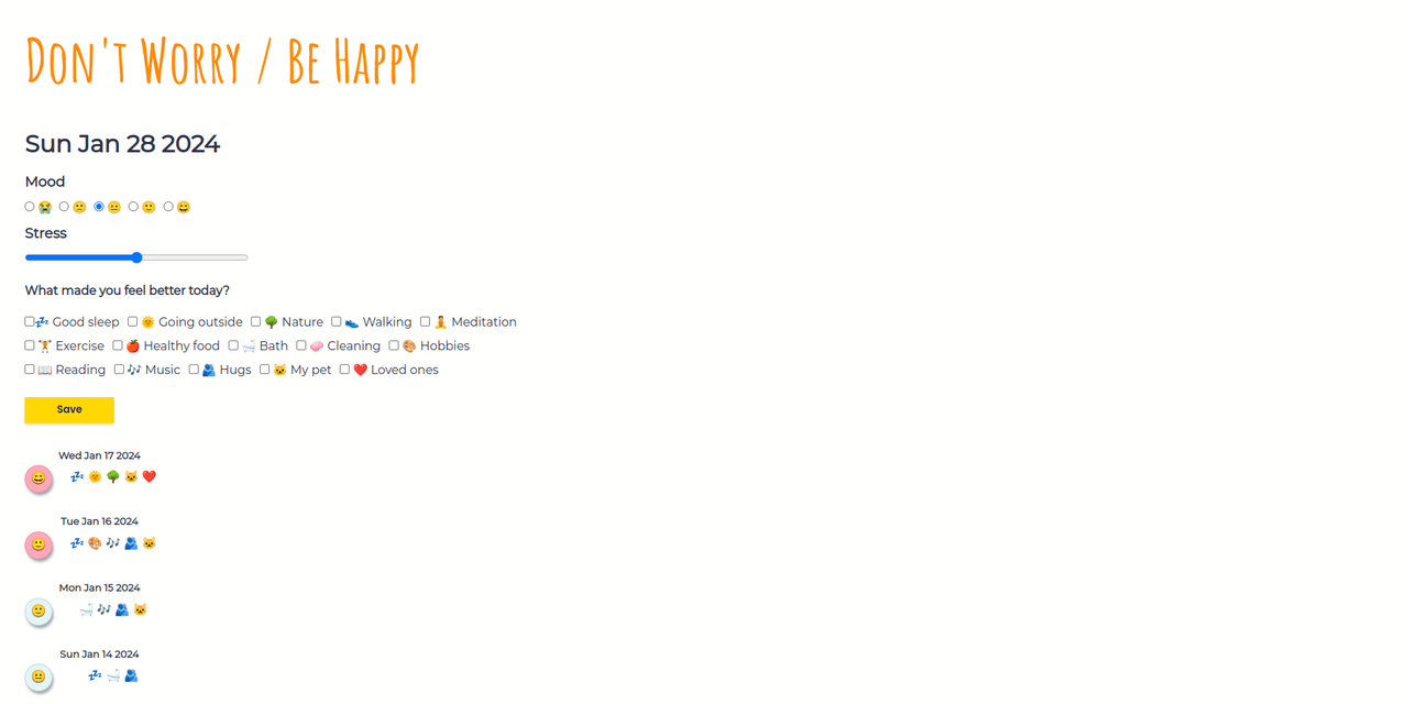 GitHub - arrenkae/moodtracker
