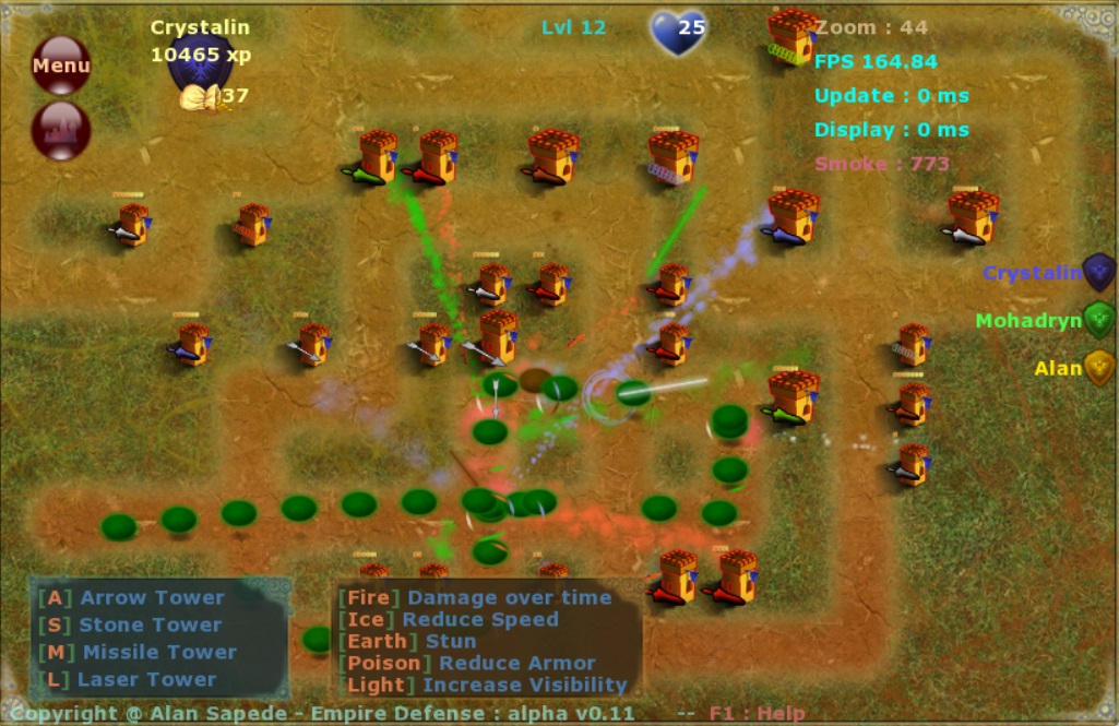 GitHub - crystalin/empire-defense: Tower Defense Game