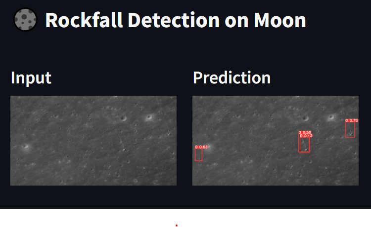 GitHub - ShrirangKanade/Rockfall-Detection-on-moon: This repository represents a web app with a ...