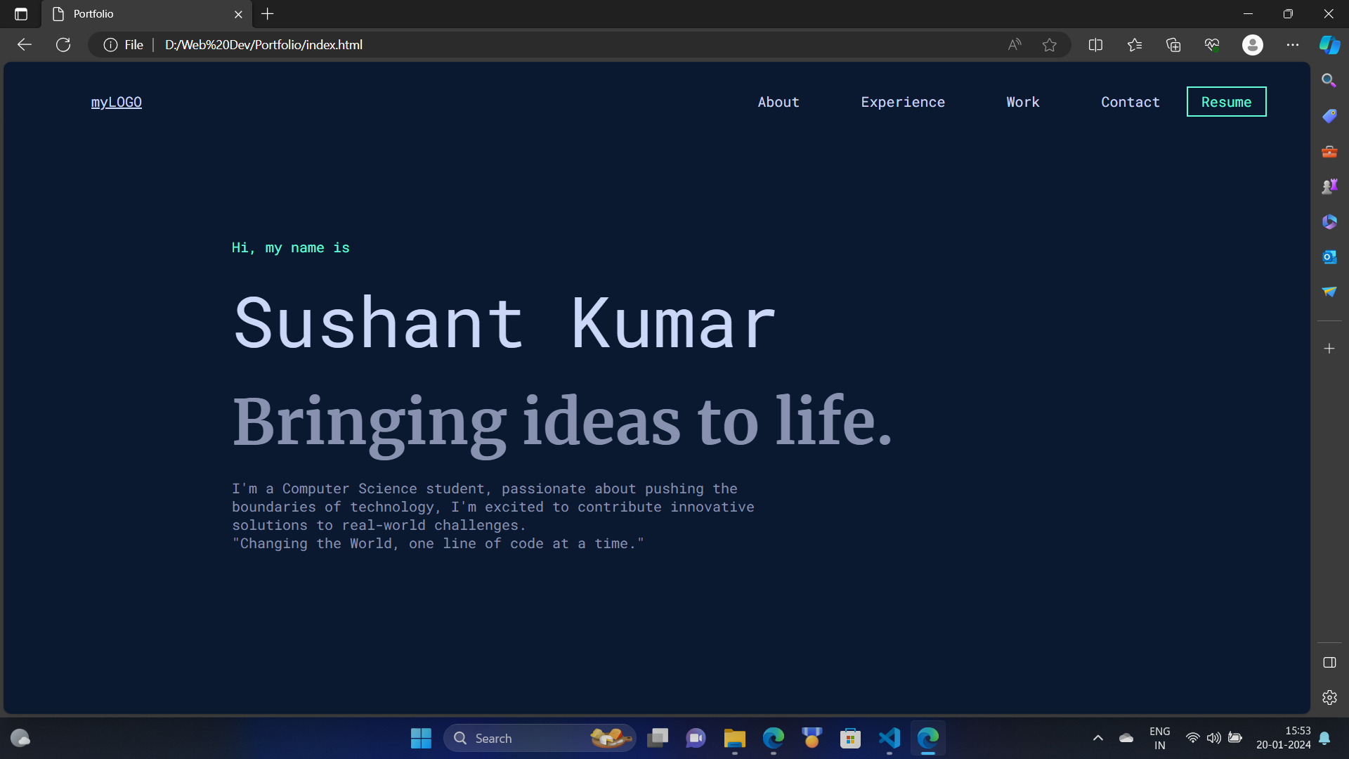 GitHub - Sushant0753/myPortfolio