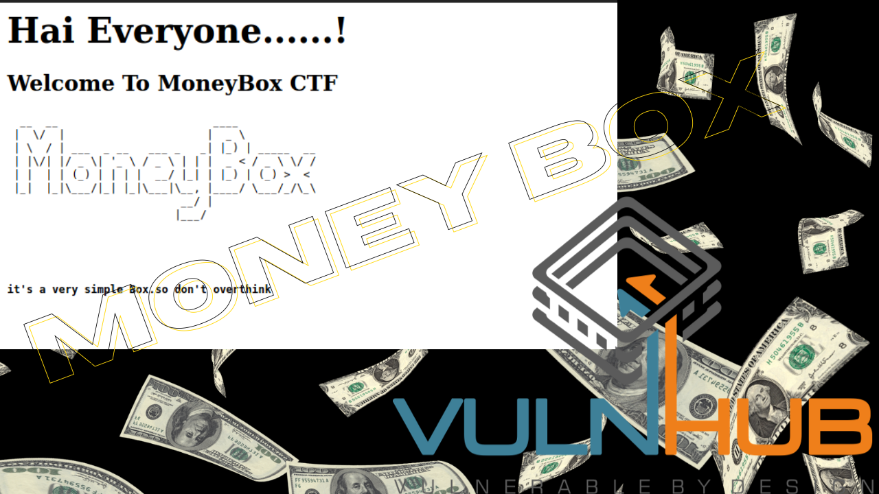 Github Rao Pranavamoney Box A Ctf Machine From Vulnhub Moneybox