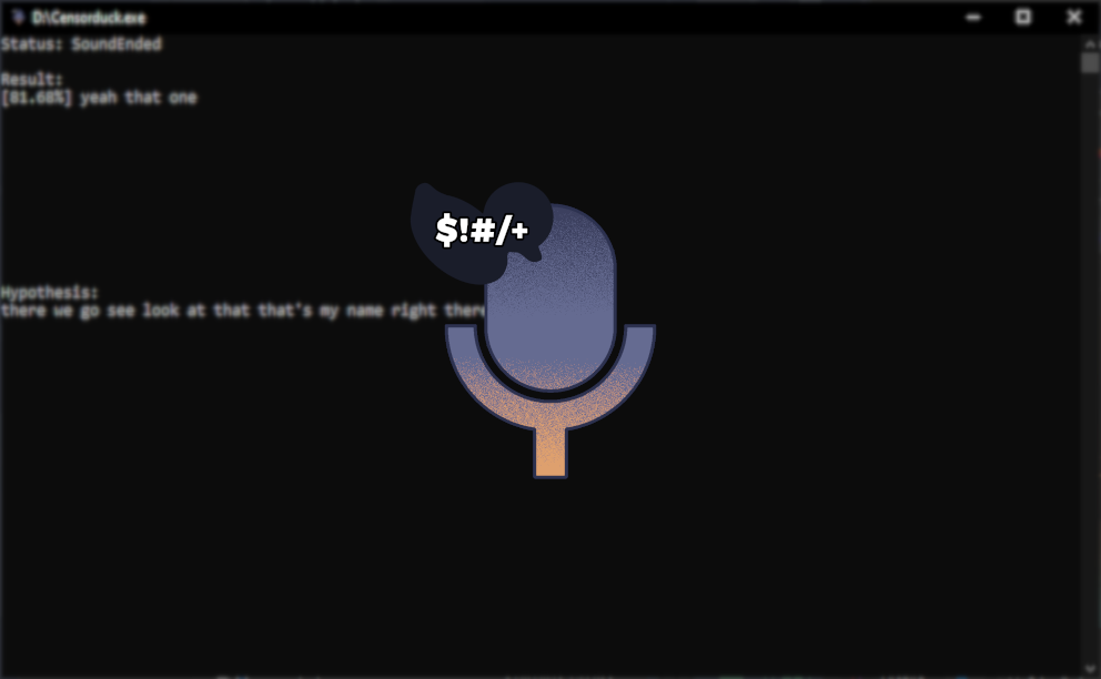 GitHub - jbcarreon123/Censorduck: A swear detecting program prowess.
