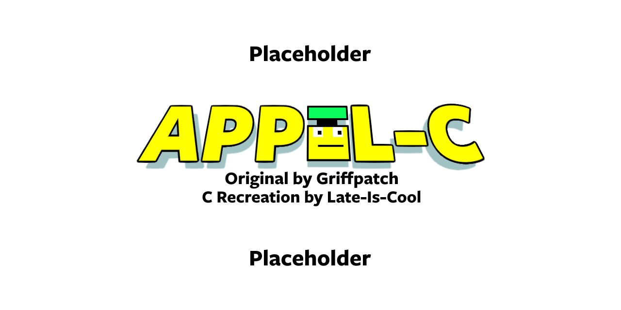 GitHub - Late-Is-Cool/Appel-C: the infamous scratch game Appel (https ...
