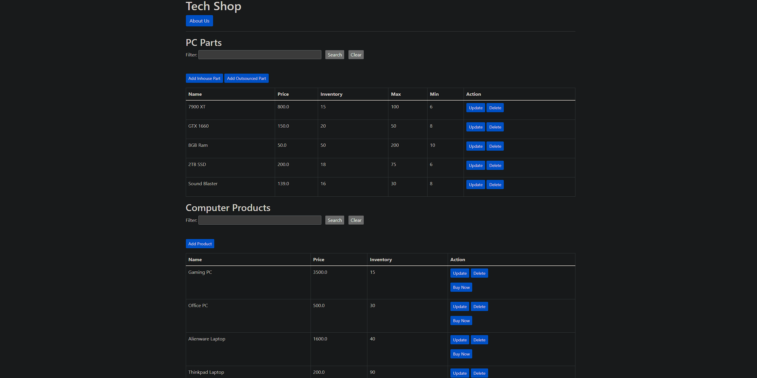 GitHub - brogment/pc-store: Storefront for a fictional tech store