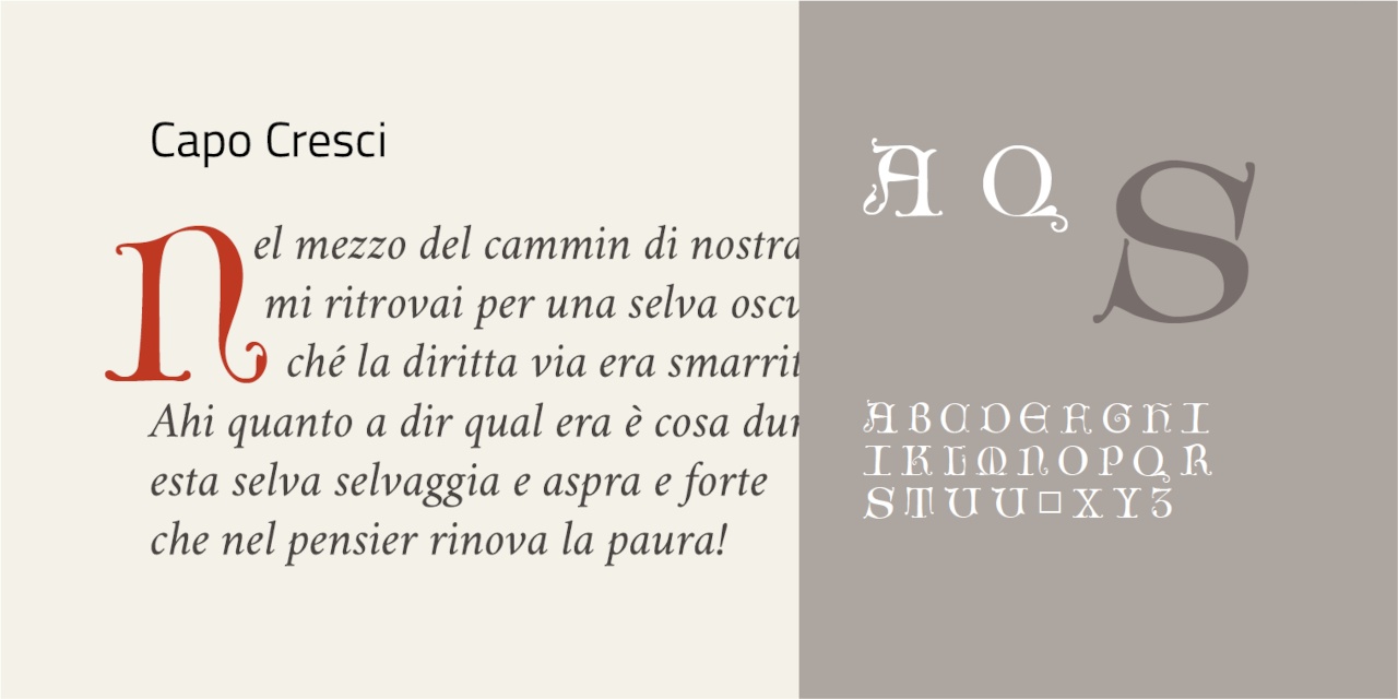 GitHub - m-casanova/CapoCresci: Capo Cresci - OFL font. Capolettera da Giovanni Francesco Cresci