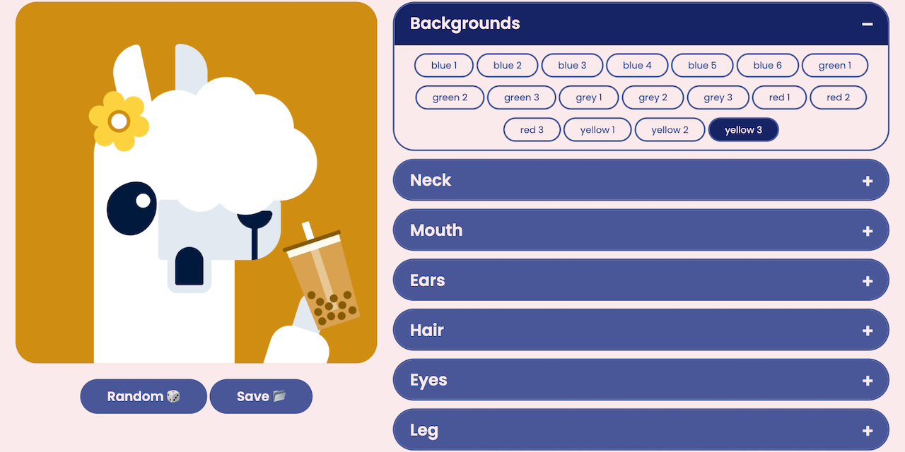 GitHub - JoshLai09/alpaca-avatar-generator: An avatar builder which lets you customize an alpaca