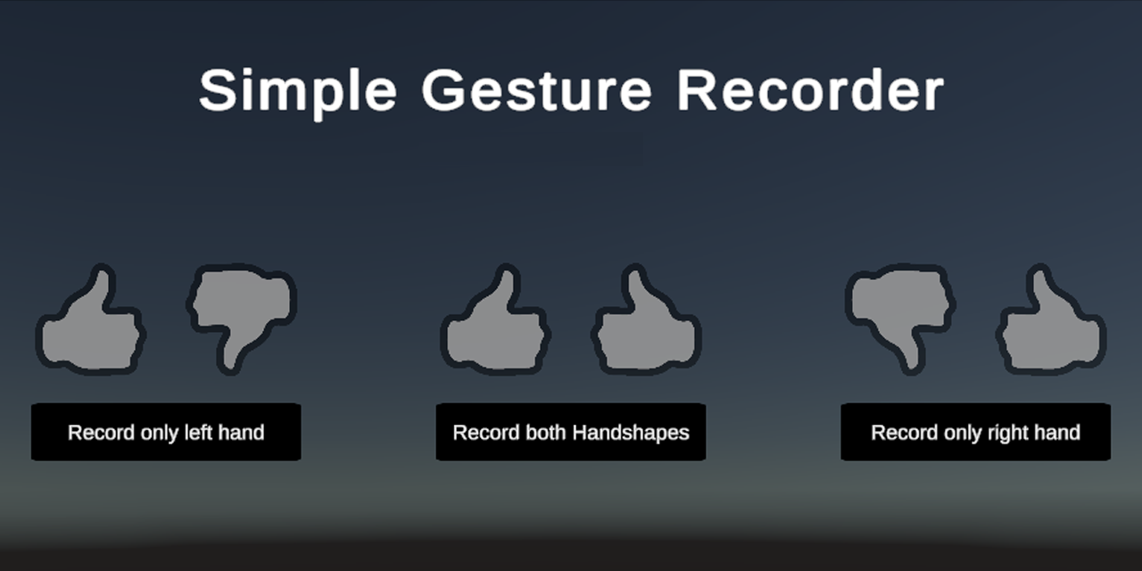 GitHub - Phlegmati/SimpleGestureRecorder: Unity package for creating ...