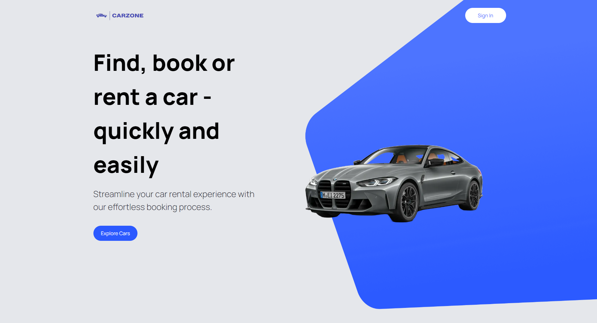 GitHub - Saharsh101103/CarZone: A car renting app created by Next JS 14