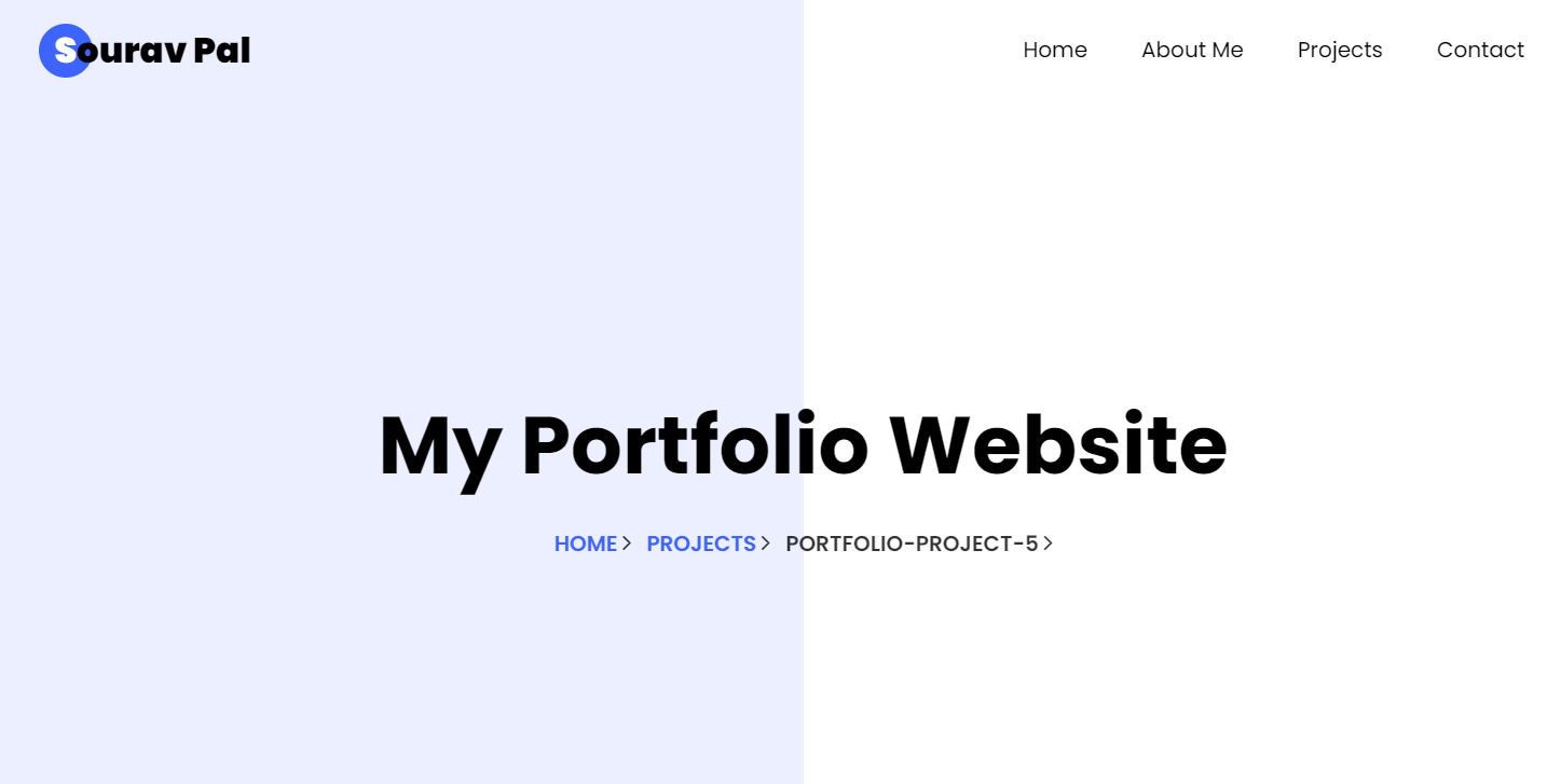 GitHub - Sourav-Pal0/My-Portfolio-Website: Coded my entire portfolio ...
