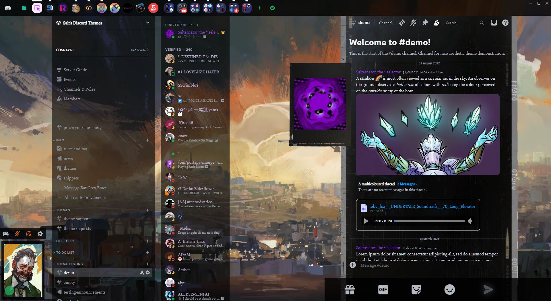 GitHub - Saltssaumure/elysium-discord-theme: INTERFACING [Challenging: Success] - This tape ...