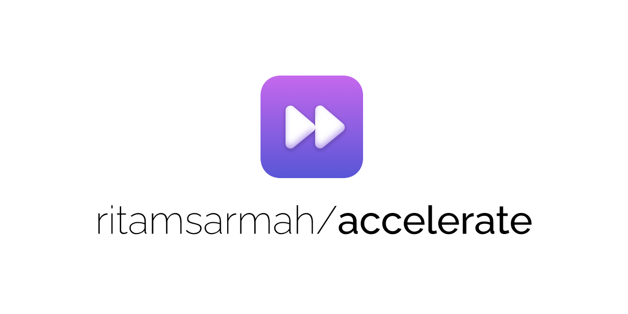 GitHub - ritamsarmah/accelerate: Safari extension for video playback ...