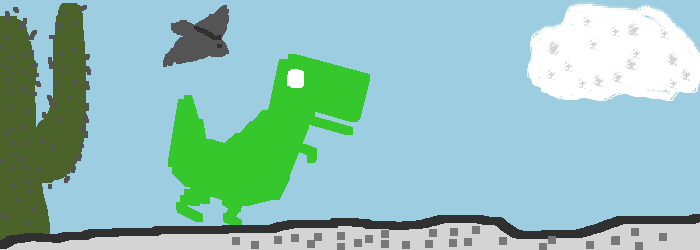 GitHub - MrGostVt/DinoGame: My first web game, with modification.