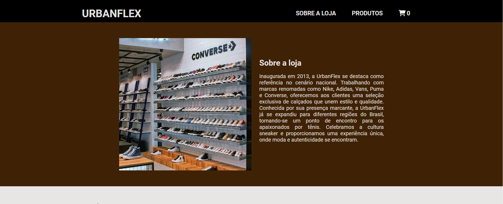 GitHub - TSCarol/Loja-de-sapato: O UrbanFlex é um site intuitivo de compras, desenvolvido em ...