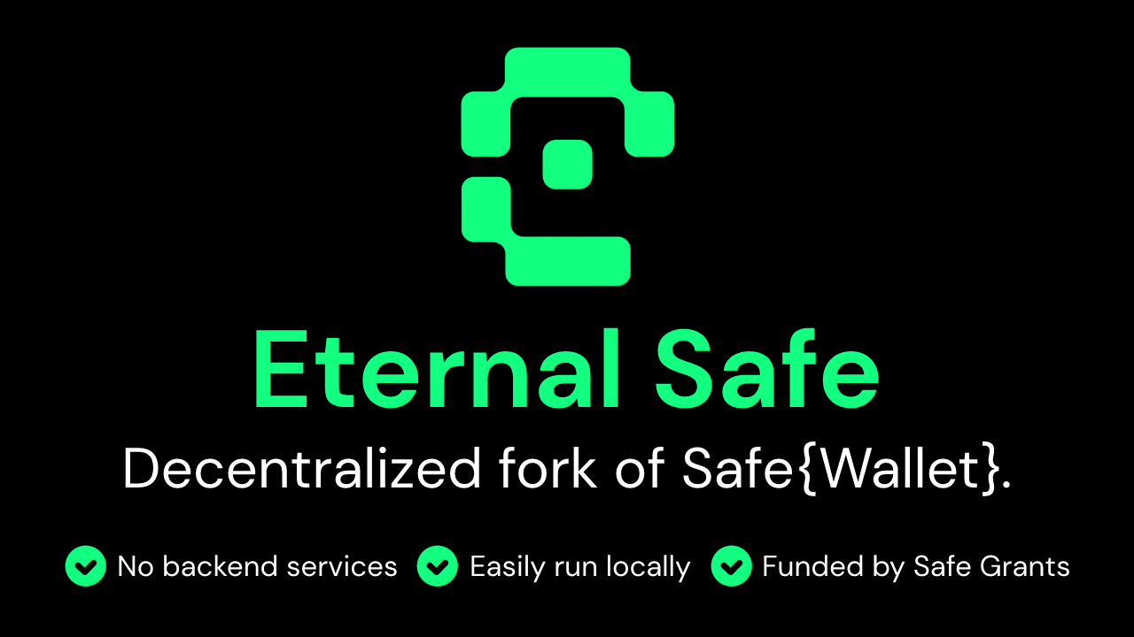 GitHub - eternalsafe/wallet: Eternal Safe is a decentralized fork of Safe{Wallet}.