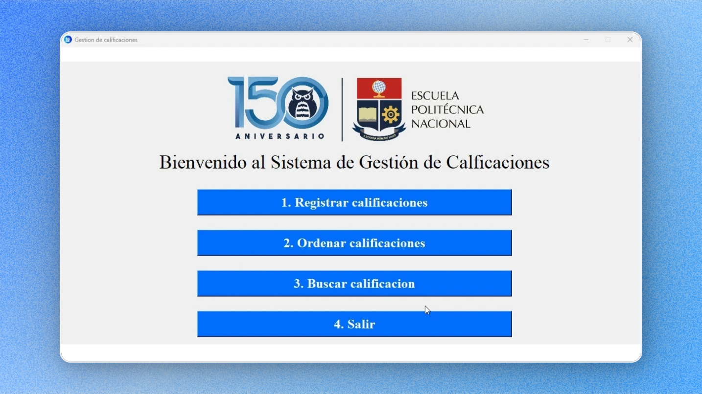GitHub - JohnMata0427/EPN-Student-Grade-Management-System: Sistema de Gestión de Calificaciones