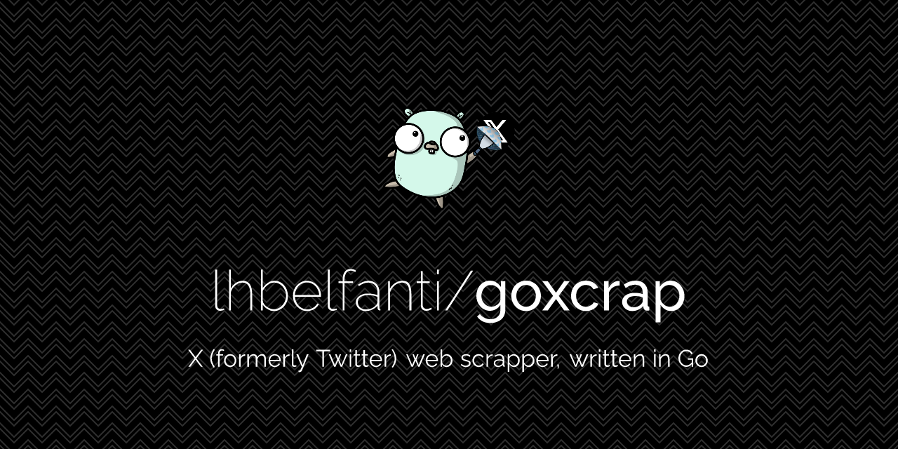 GitHub - lhbelfanti/goxcrap: X (formerly Twitter) web scrapper, written in Go
