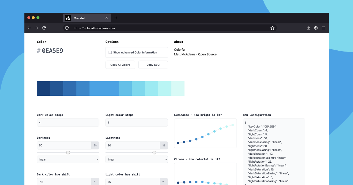 Github Mattmcadamscolorscale A Tool For Creating And Manipulating Colors