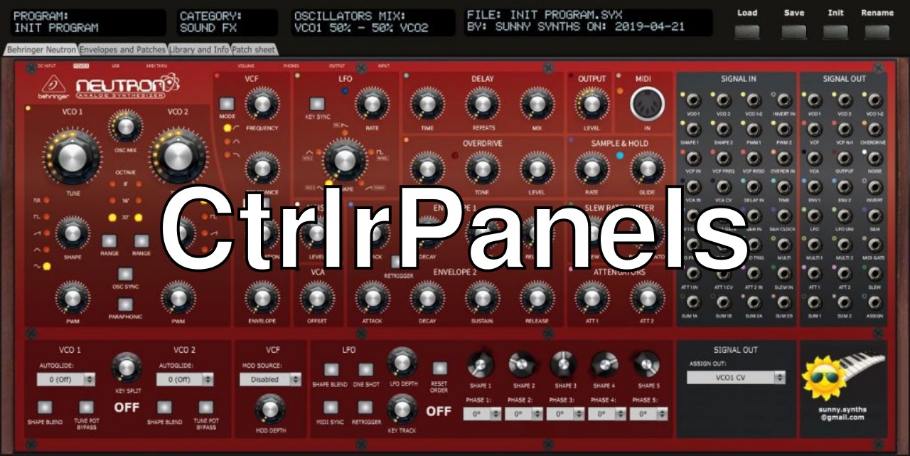 GitHub - unityconstruct/CtrlrPanels: Ctrlr Panel Library Collected from Various Sources