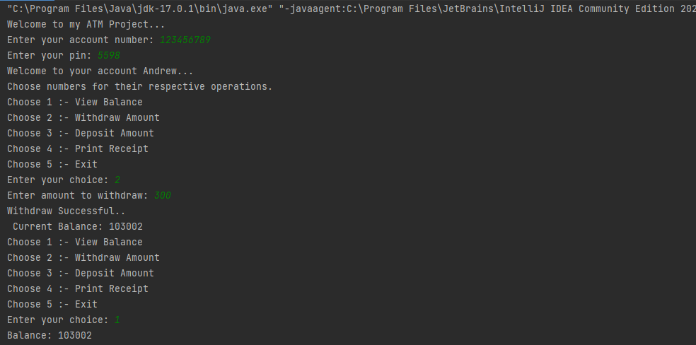 Github Nakulmishraatm Atm With Java And Mysql