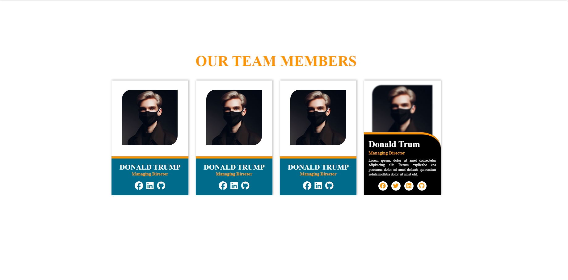 GitHub - MamunExpert/Team-Member-section: Our Team Member Section Design