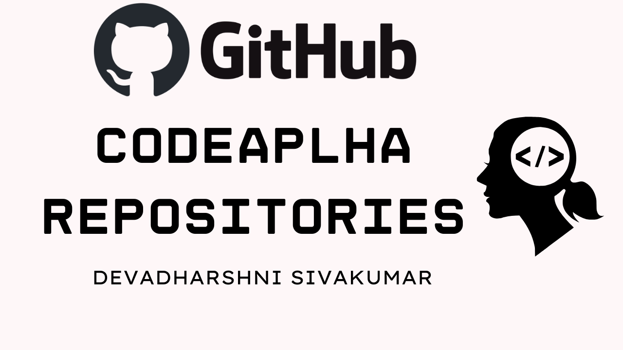 Github Devasiva08codealpha Internship Tasks I M A Web Developer Intern In Code Alphathis