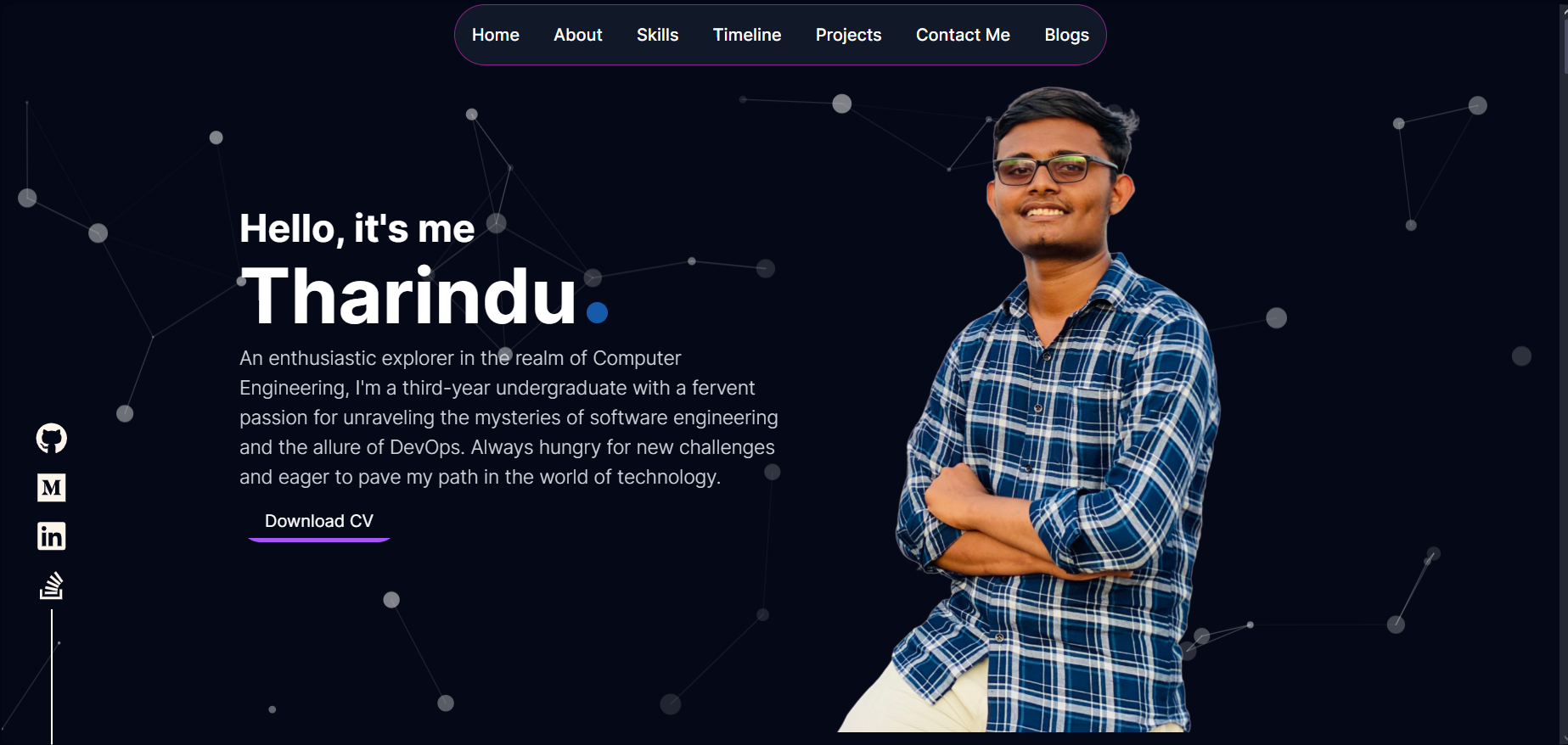 GitHub - TheTharz/personal-website: This repository contains the source ...