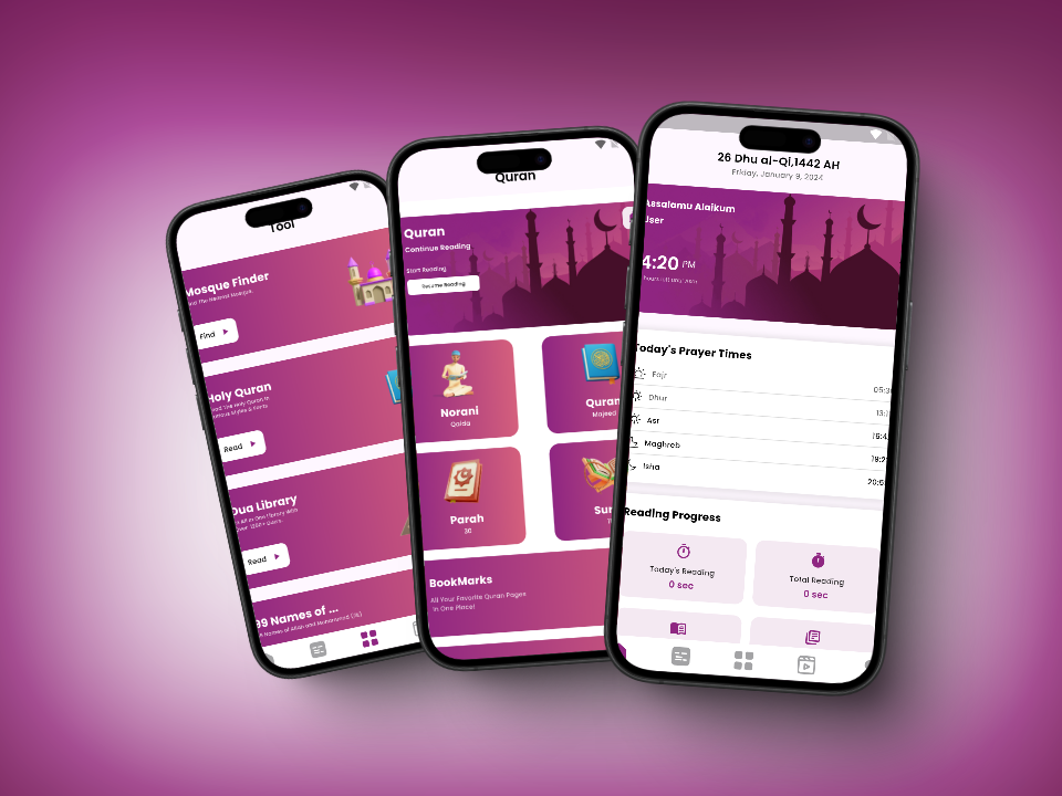 GitHub - jamalihassan0307/Quran-App: A Feature-Rich Islamic App with Quran, Prayer Times, Tasbih ...