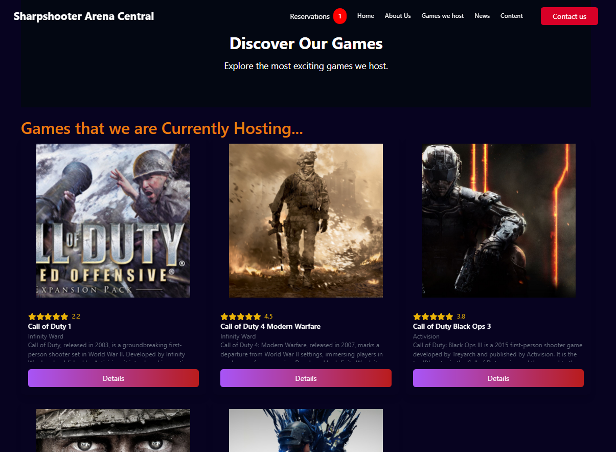 GitHub - Hammadi6289/react-gaming-site-sharpshooters