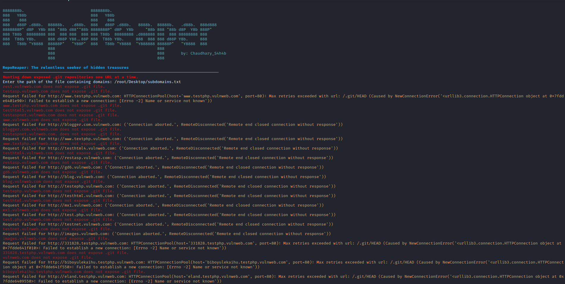 GitHub - chaudharyarjun/RepoReaper: RepoReaper is an automated tool crafted to meticulously scan ...